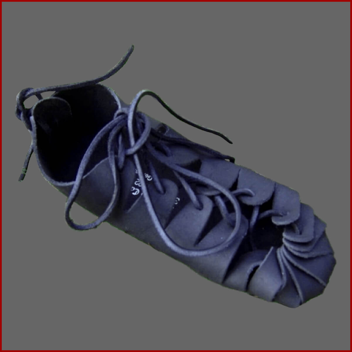 Mittelalter Bundschuhe Nubukleder SCHWARZ Sandalen - Leonardo Carbone ...